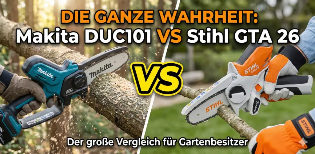 Makita DUC101 vs Stihl GTA 26: Die ganze Wahrheit